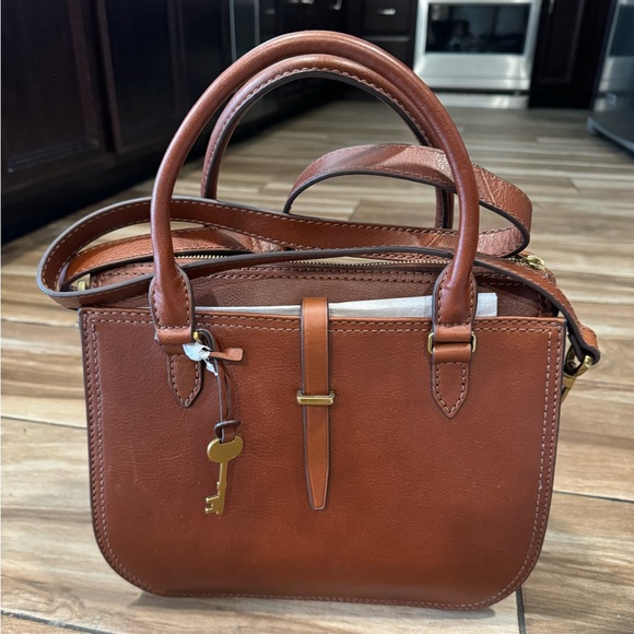 Fossil | Bags | Fossil Ryder Satchel Handbag In Brown | Poshmark